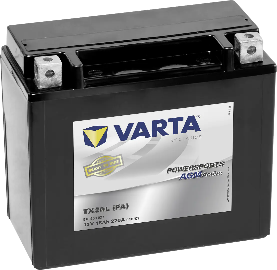 Varta AGM-Motorradbatterie TX20L FA 12V 18Ah 270A kaufen | Globus Baumarkt