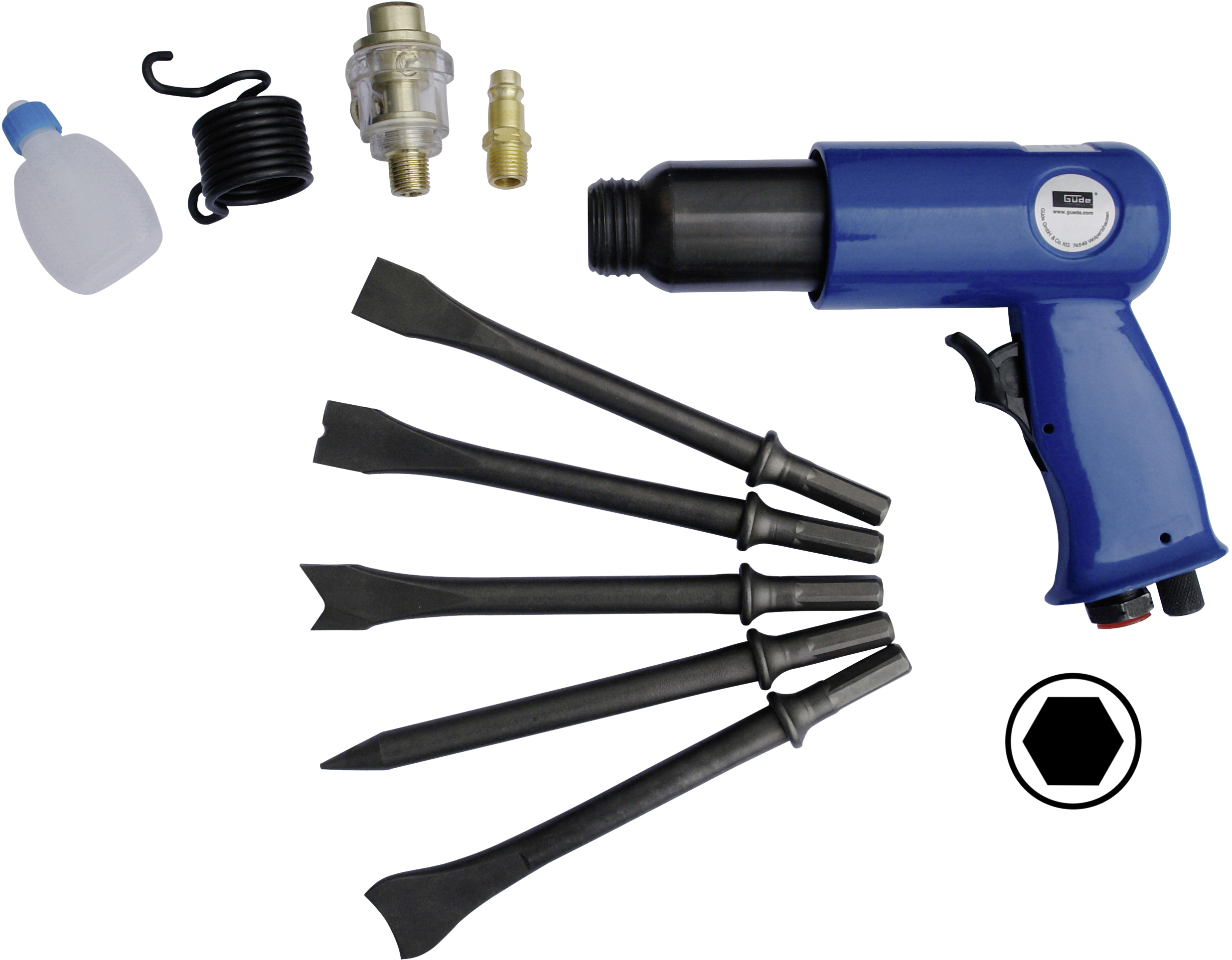 Güde Druckluft-Meisselhammer-Set inkl. 6 Meissel kaufen | Globus Baumarkt
