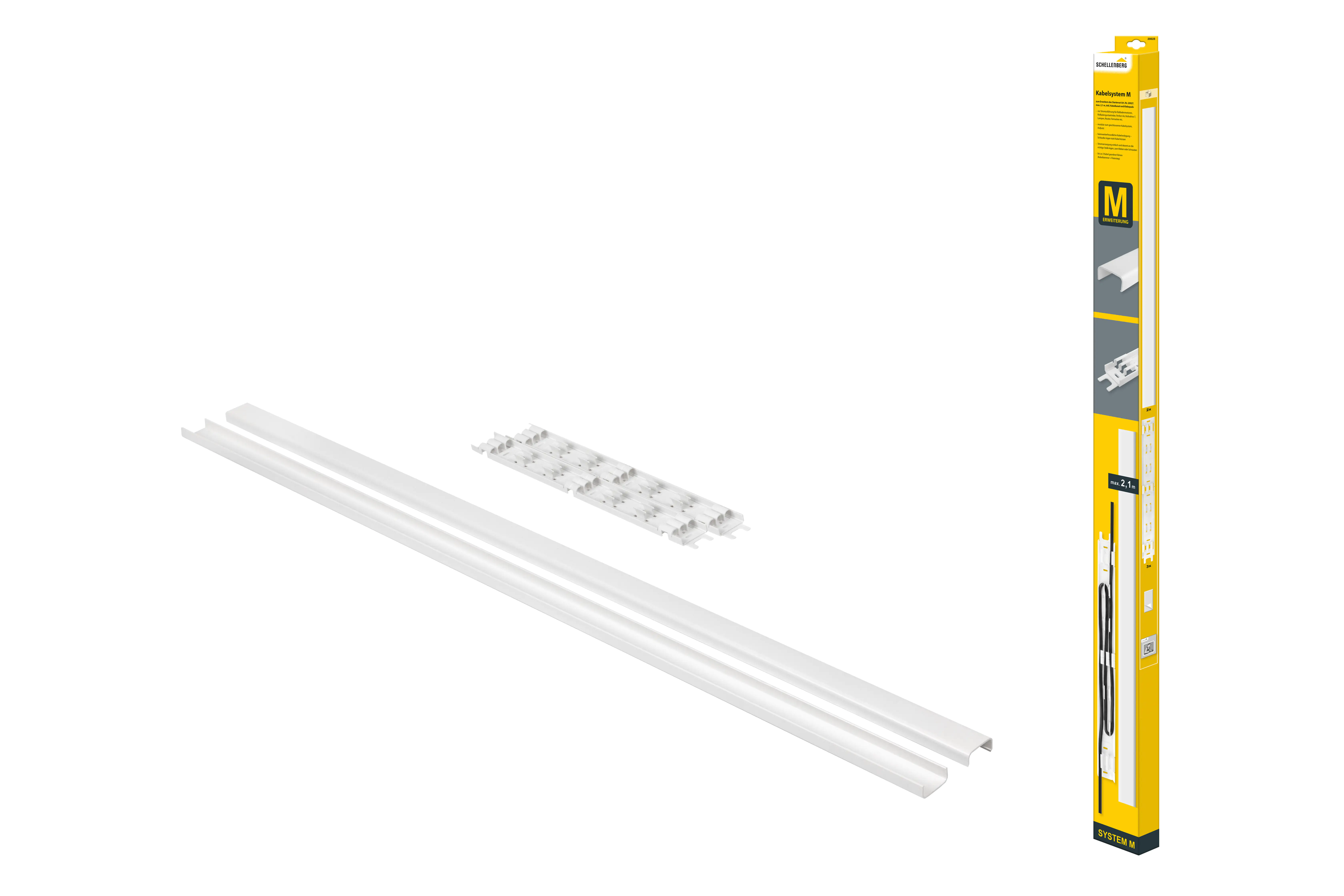 Schellenberg Kabelkanal System M weiß 210 cm Erweiterung kaufen ...