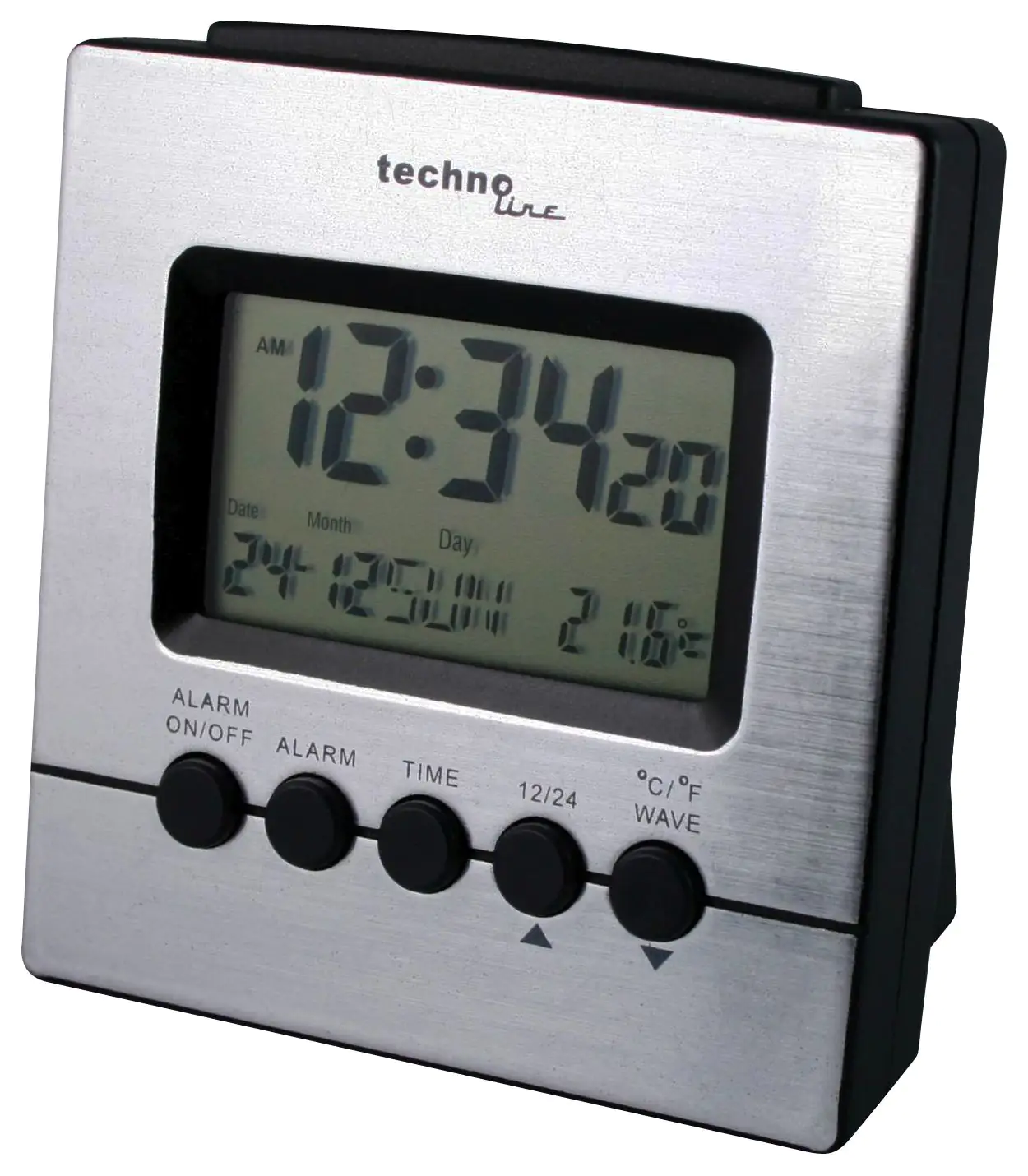 Technoline Funkwecker WT 228 digital schwarz silber kaufen | Globus ...