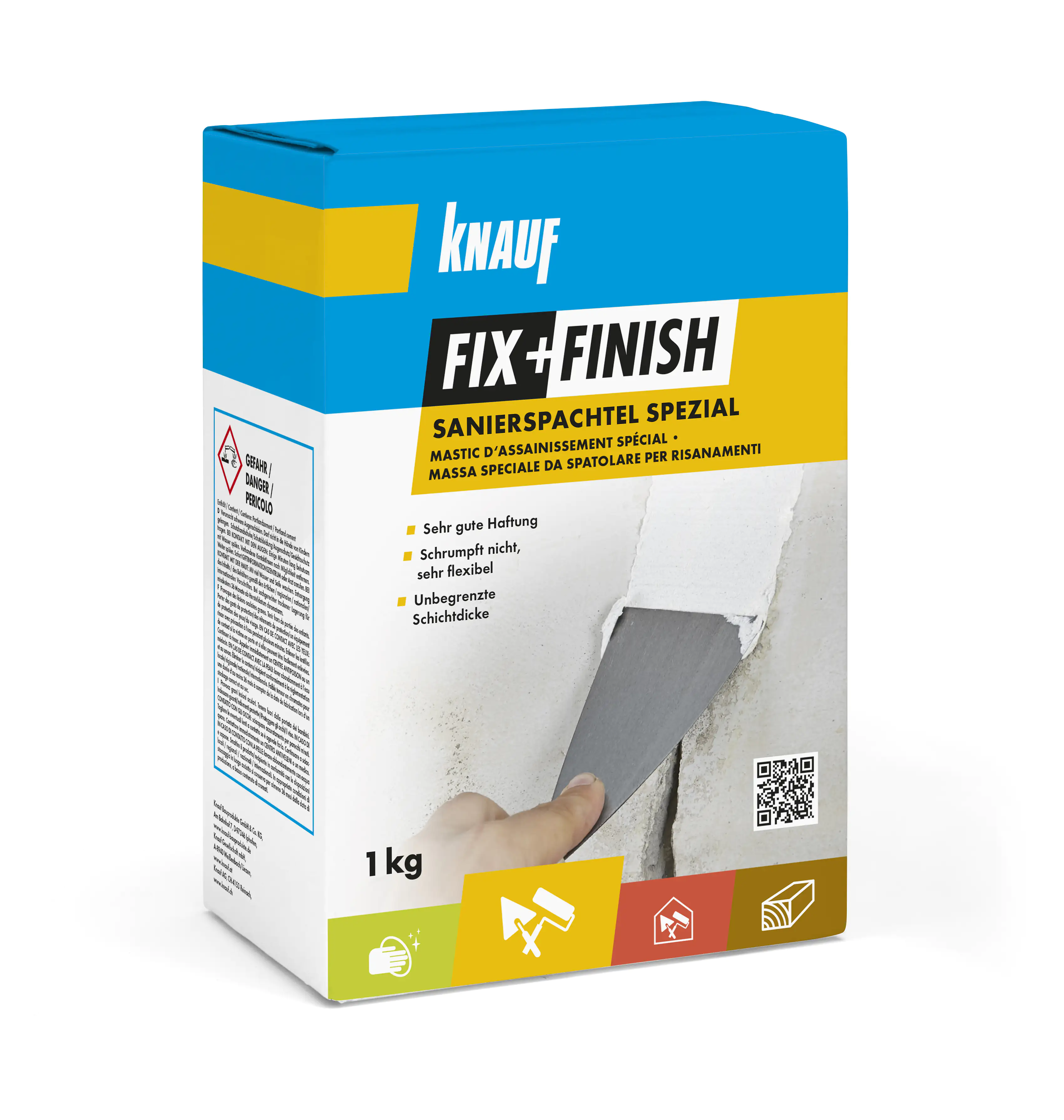 Knauf Fix + Finish Sanierspachtel Spezial 1 kg kaufen | Globus Baumarkt
