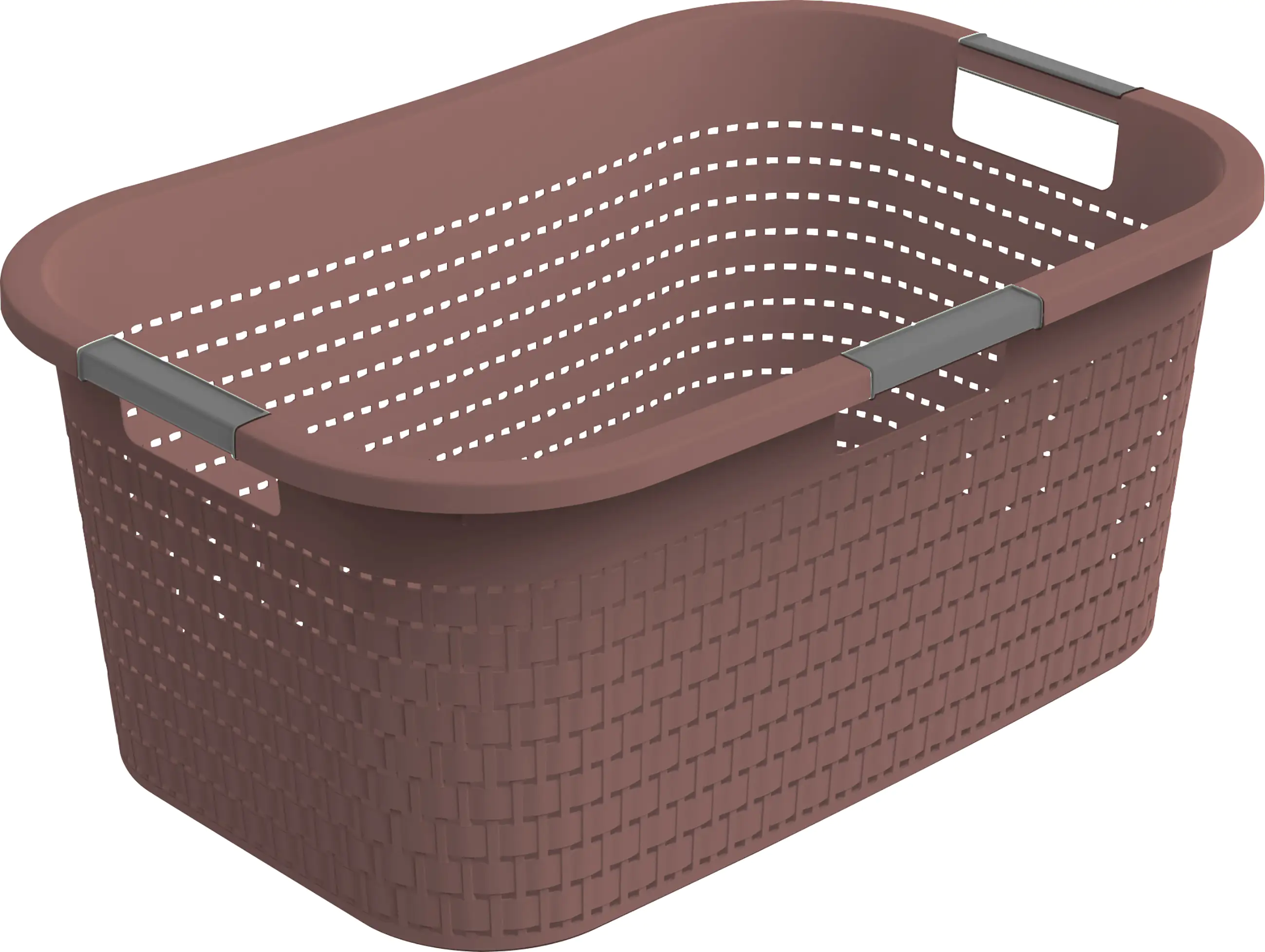 Rotho Wäschekorb Country, 40 L iron rot kaufen | Globus Baumarkt