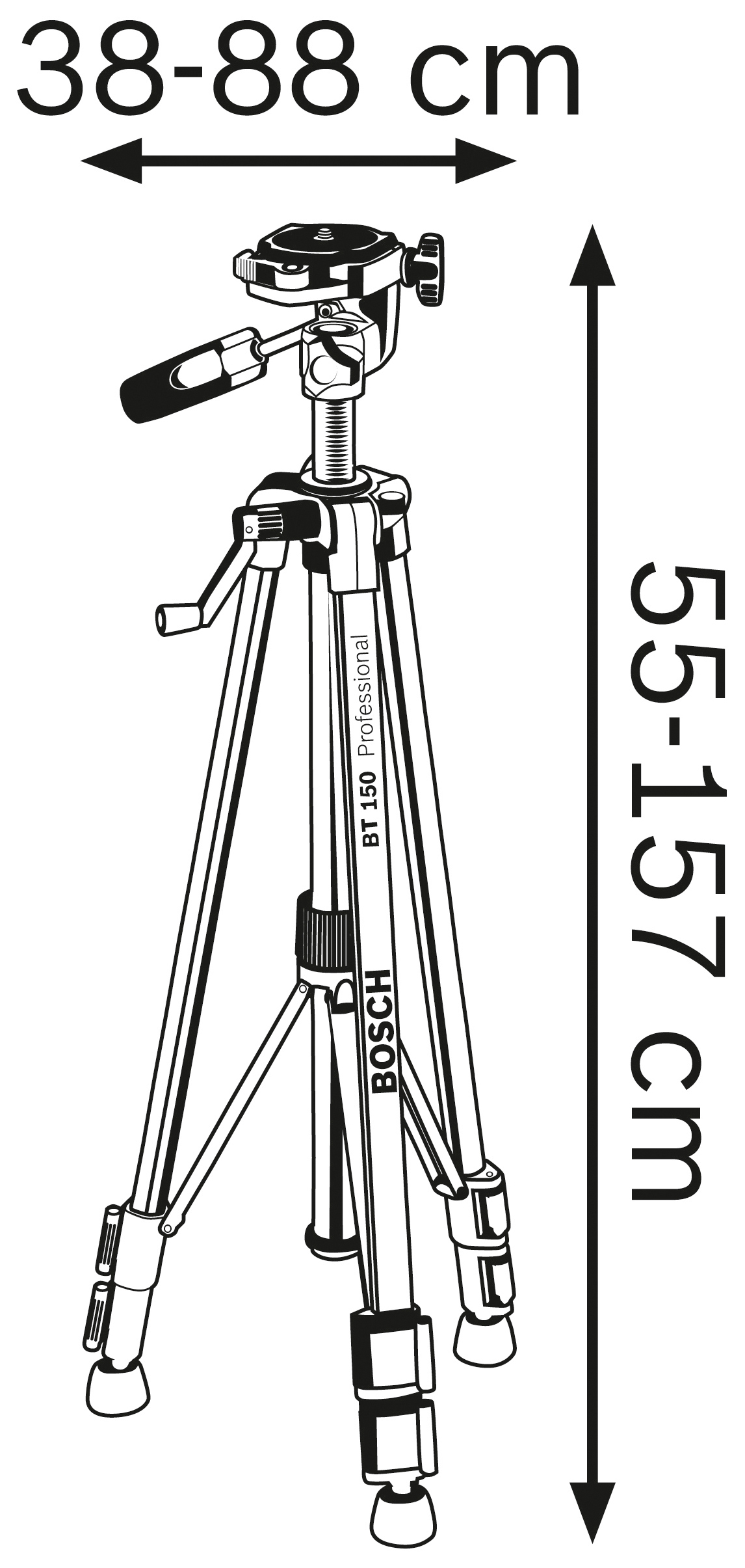 Bosch Professional Laser-Stativ BT 150 kaufen | Globus Baumarkt