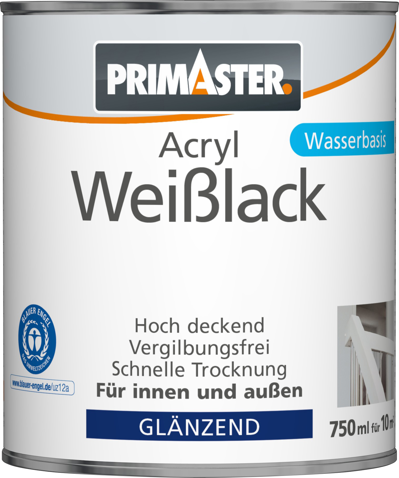 Primaster Acryl Weißlack 750 ml weiß glänzend kaufen | Globus Baumarkt