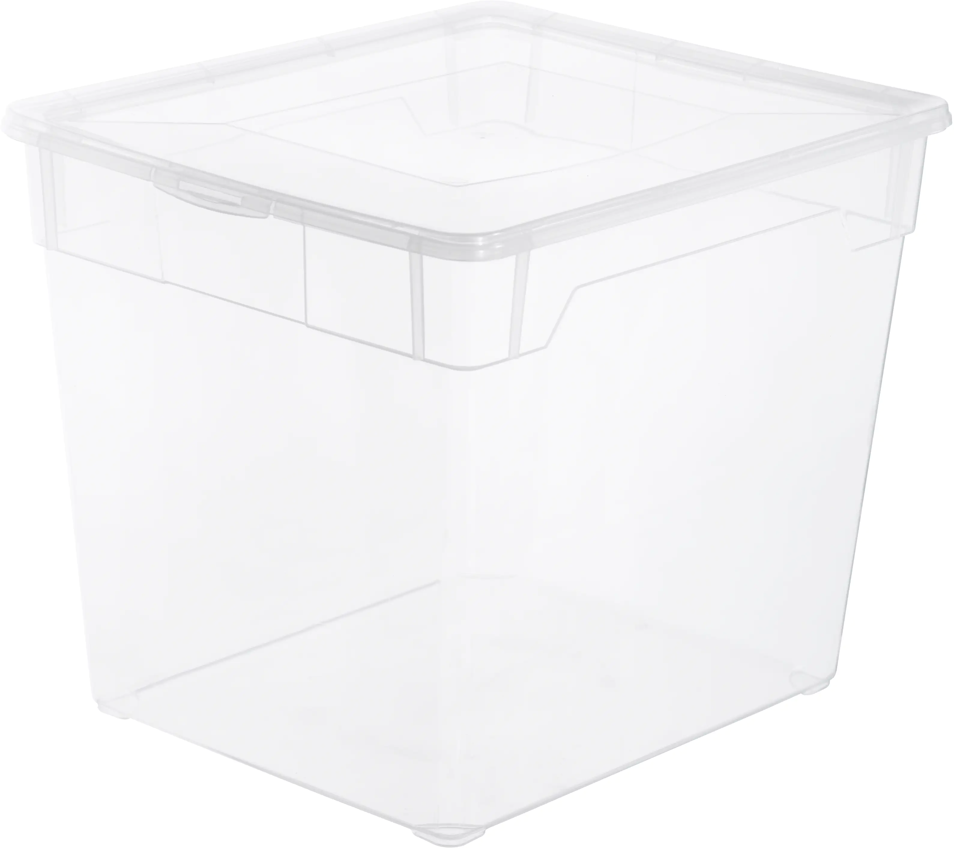 Rotho Aufbewahrungsbox Clear Deep Sweater inkl. Deckel 31 L transparent ...