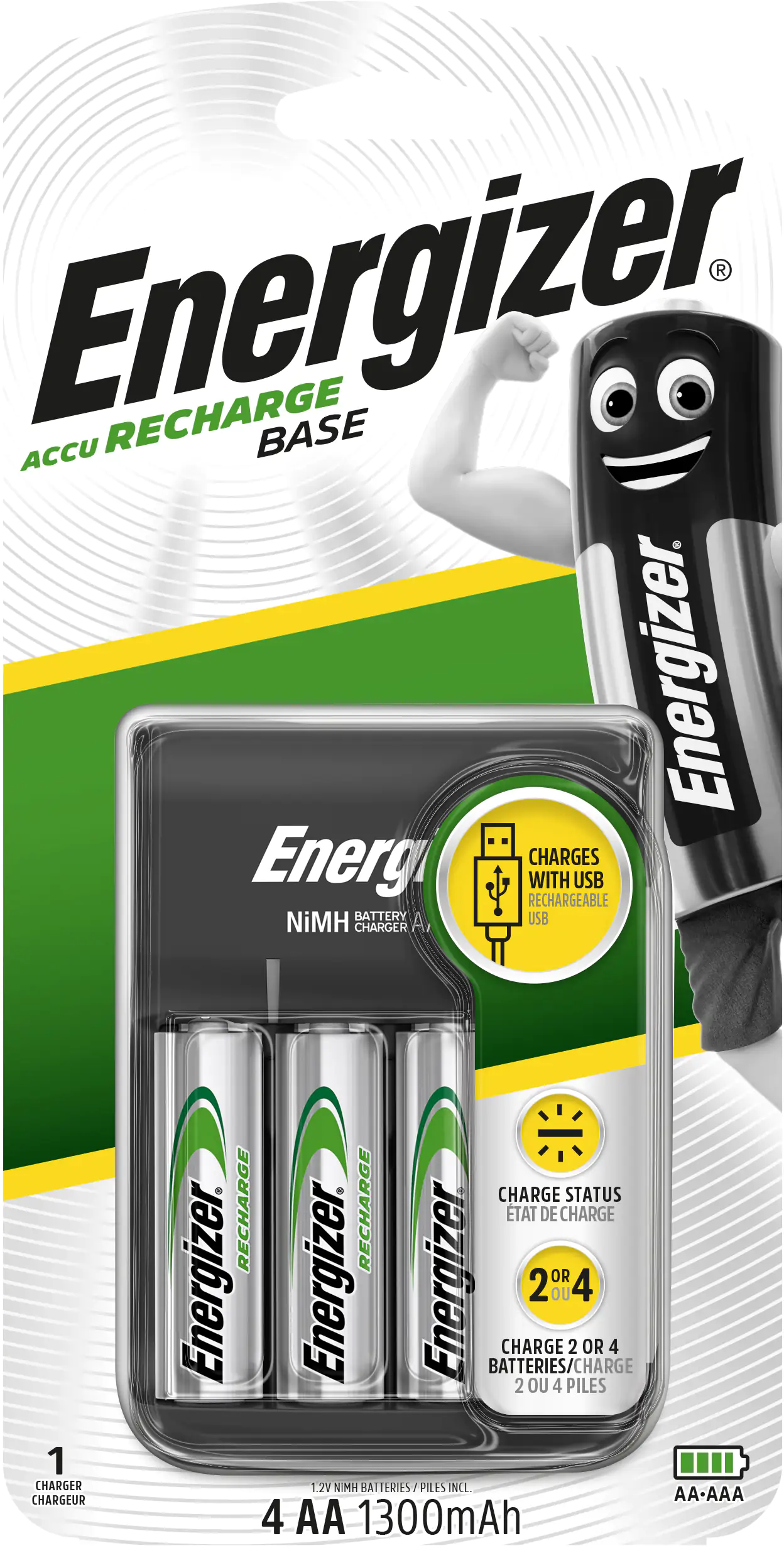 Energizer Ladegerät Base Charger CHVC4E/CHVC4 inkl. 4-AA Mignon kaufen ...