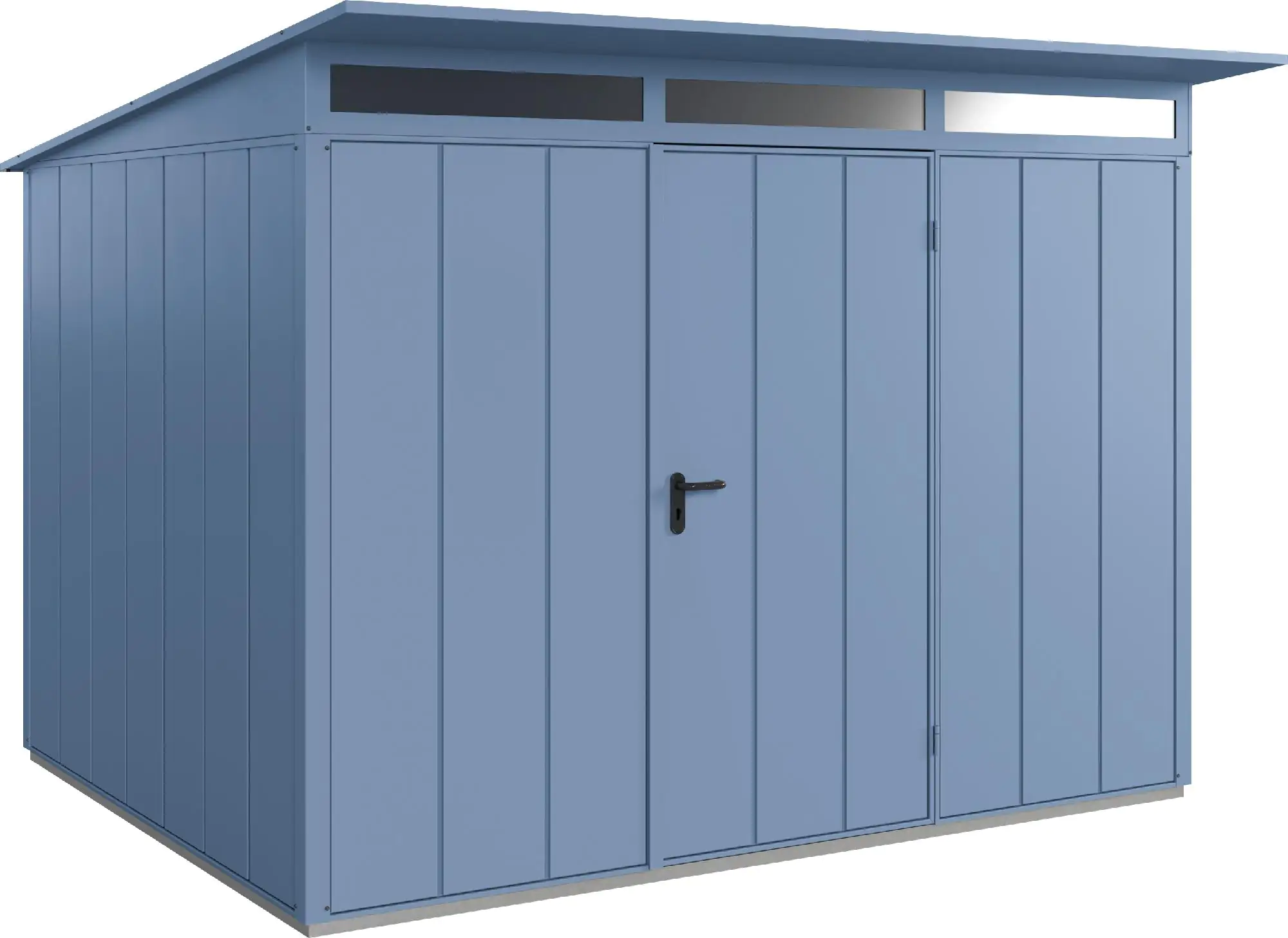 EcoStar Gerätehaus Elegant-P Typ 3 taubenblau 312,7 x 283,4 x 232,3 cm ...