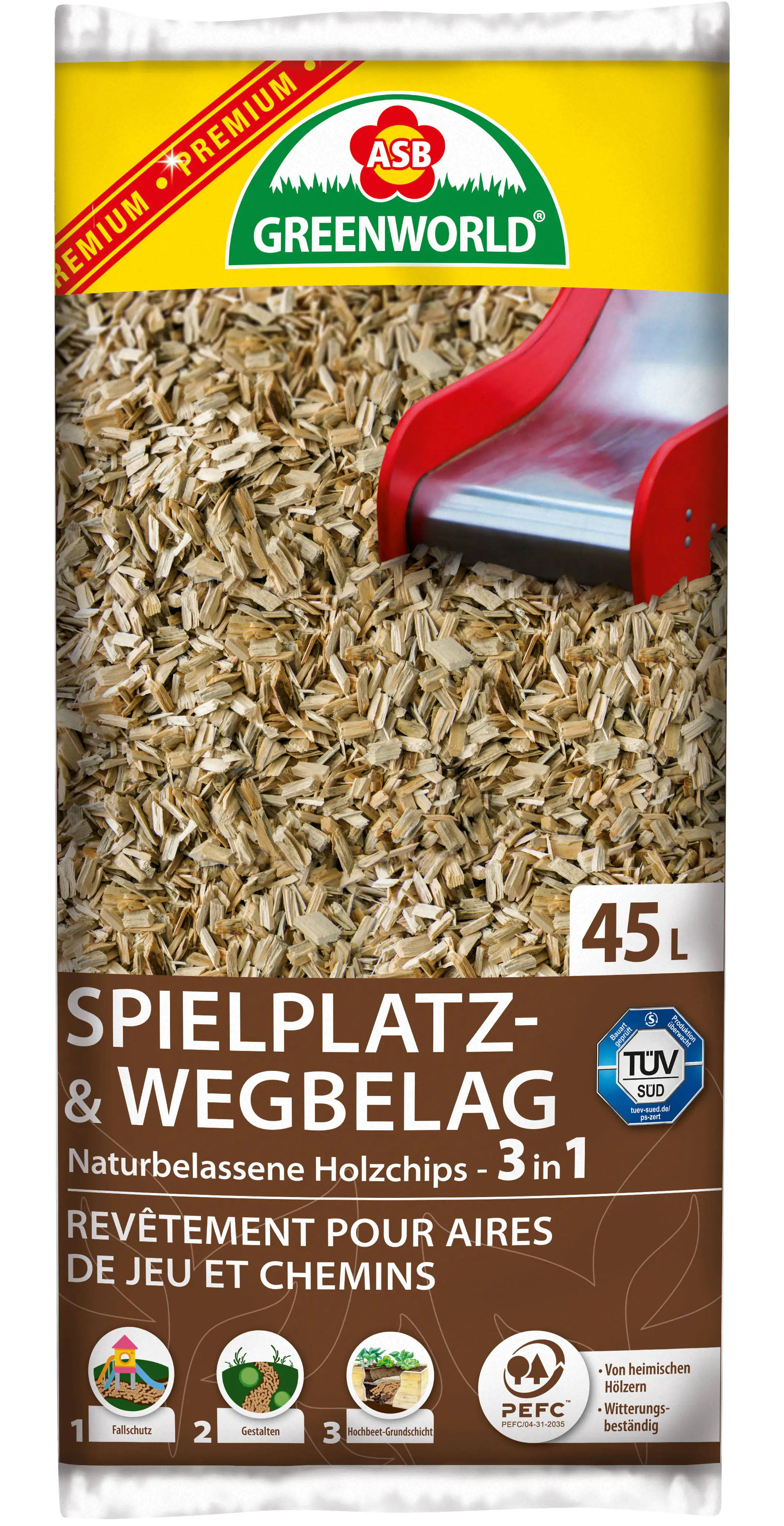 ASB Greenworld Spielplatz- und Wegbelag 3in1 45 L kaufen | Globus Baumarkt