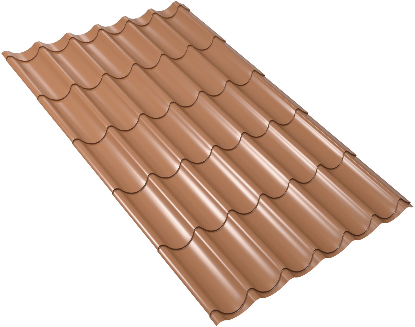 Weckman Metallziegel 185 x 106 cm 0,5 mm ziegelrot kaufen | Globus Baumarkt