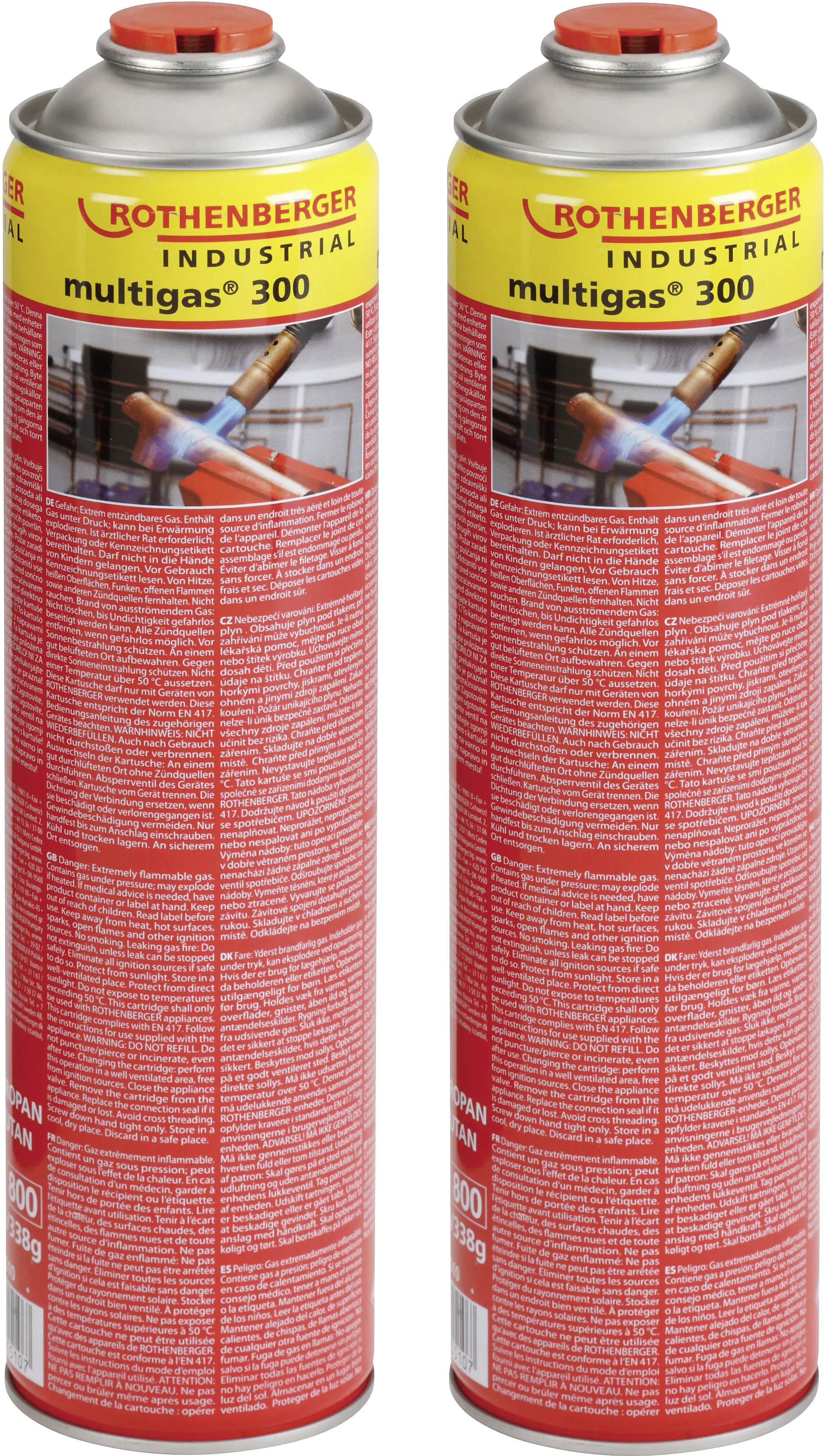 Rothenberger Multigas 300 Duo-Pack 600 ml 2 Stück kaufen | Globus Baumarkt