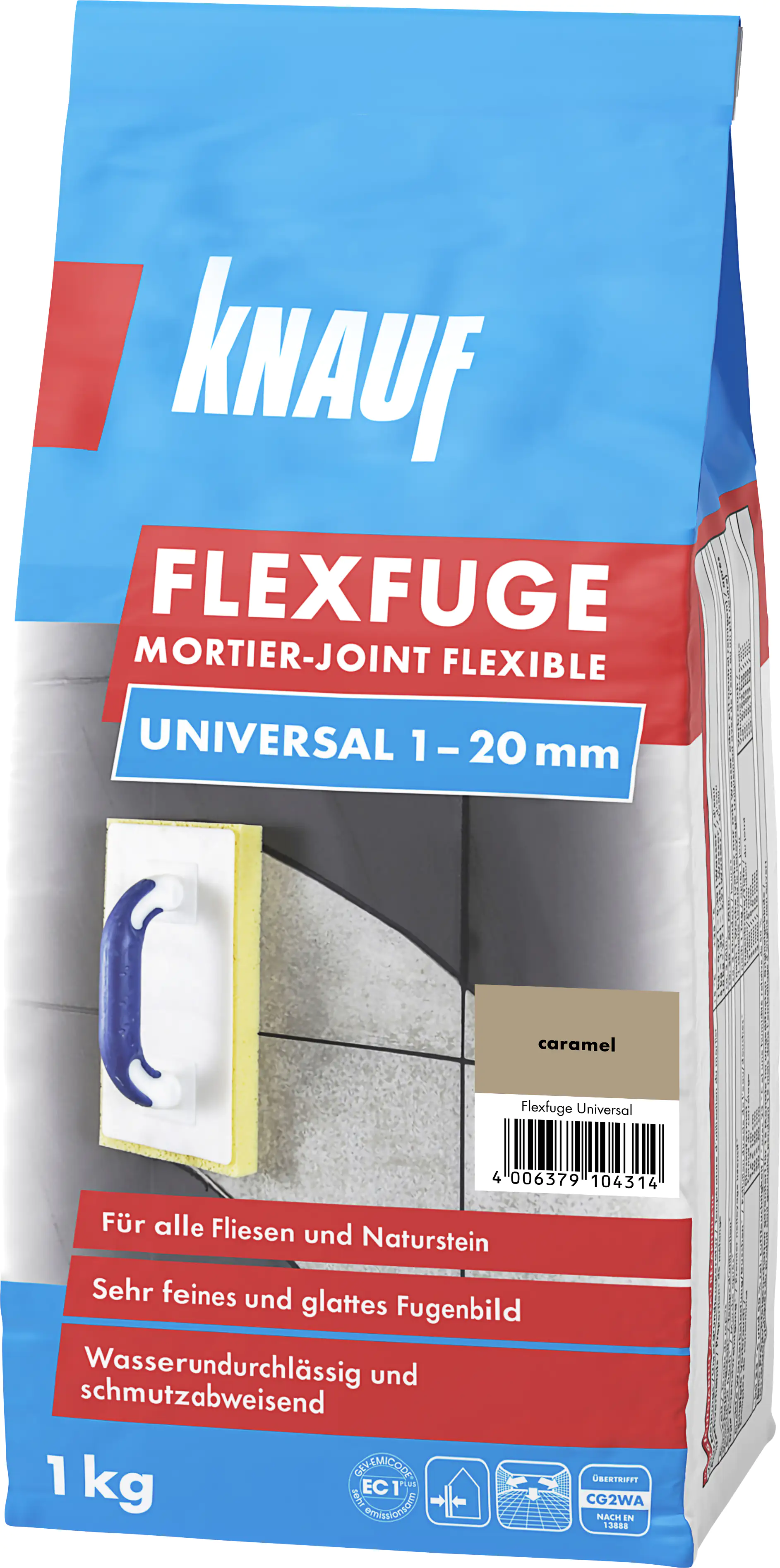 Knauf Fugenmörtel Flexfuge Universal 1 - 20 mm caramel 1 kg kaufen ...