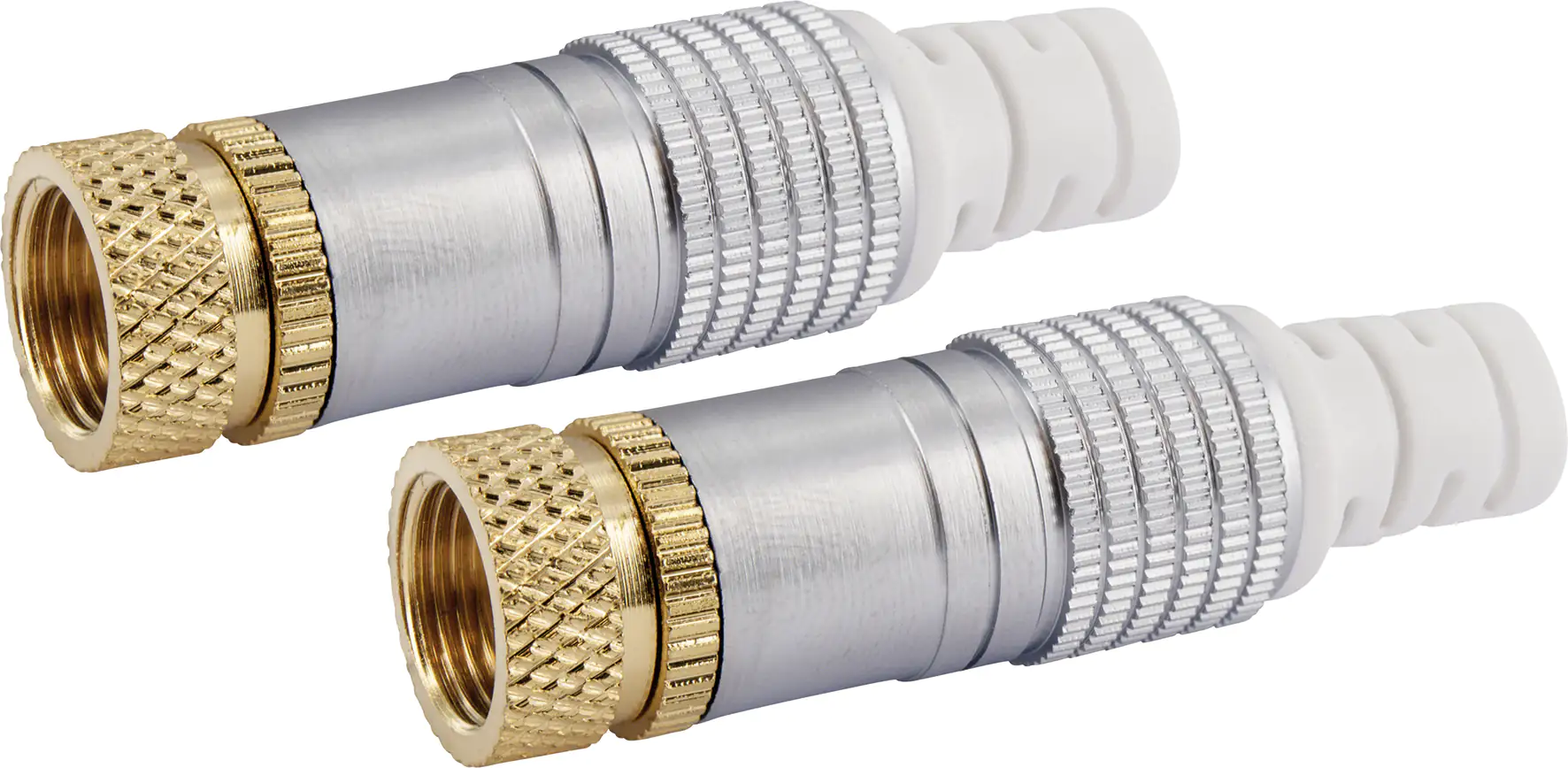 Schwaiger F Stecker FSTHD7002 531 2x F Aufdrehstecker für Kabel mit 7mm ...