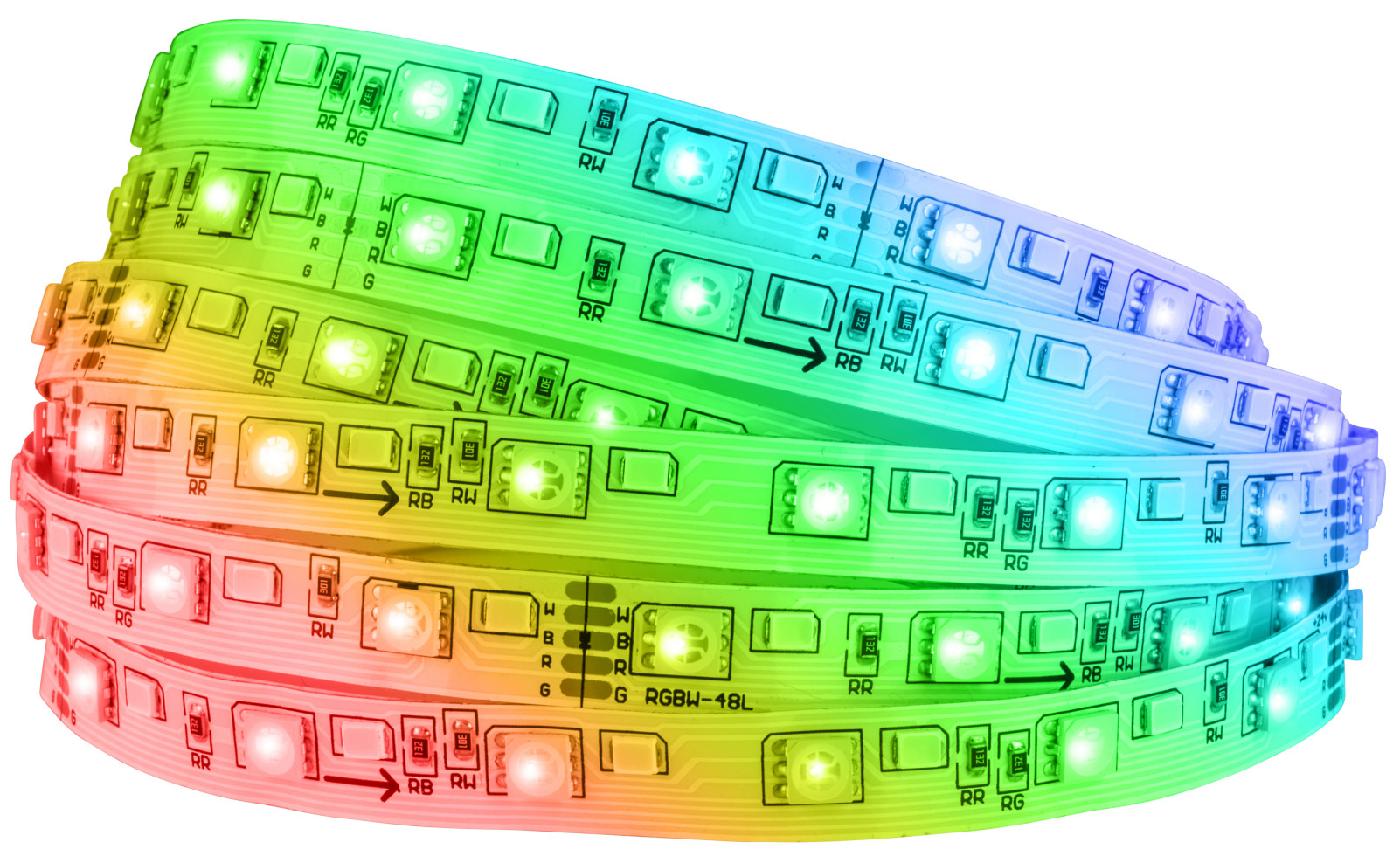 Brilloner LED-Stripe Pimp your Panel bunt RGB, 2,6 m, 3000K 1300 lm ...