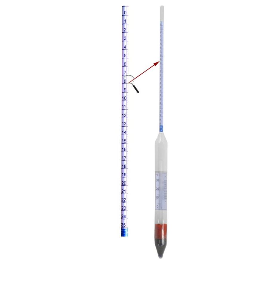 Vina Spindelzylinder Saccharometer 0 - 25 % mas. kaufen | Globus Baumarkt