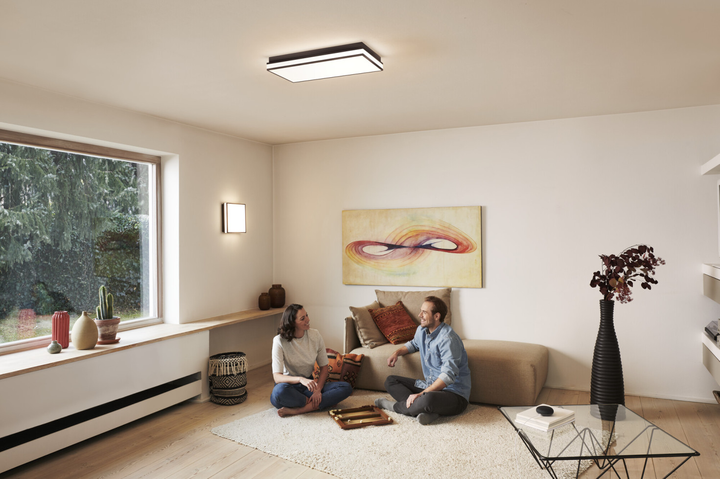 Ledvance Smart+ LED Deckenleuchte Orbis Magnet weiß 30 x 30 cm 26 W ...