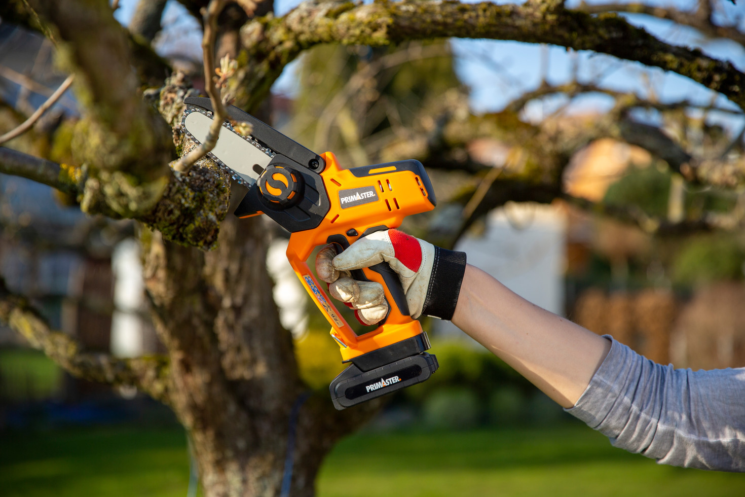 Primaster Akku Einhandsäge PMEKS 20 20 V, 2,5 Ah 10 cm Schwertlänge kaufen | Globus Baumarkt