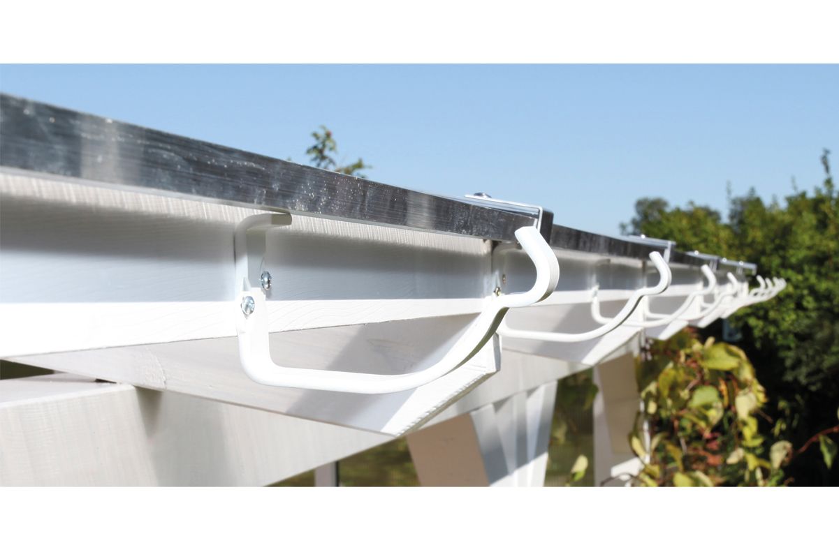 SKAN HOLZ Regenrinnen-Set 541 cm, Stahl, verzinkt u. weiss beschichtet kaufen | Globus Baumarkt