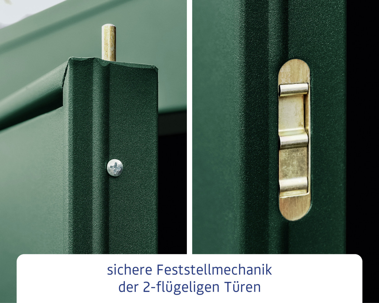 EcoStar Gerätehaus Elegant-P Typ 3 moosgrün 312,7 x 283,4 x 232,3 cm kaufen | Globus Baumarkt