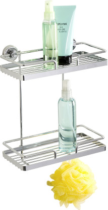 Wenko Duschkorb Sion Power-Loc Stahl, chrom, 2 Ablagen kaufen | Globus ...