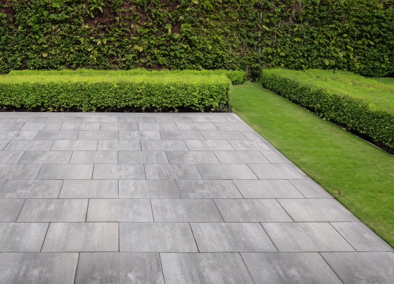 EHL Betonplatte Formo 50 x 25 x 4 cm weiß anthrazit nuanciert kaufen | Globus Baumarkt