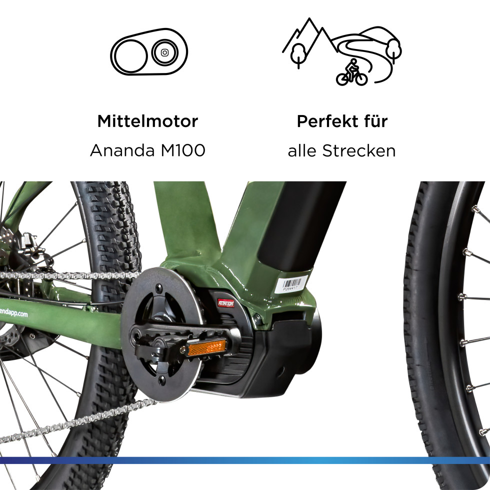 Zündapp E-Bike MTB X900 27,5 Zoll 10-Gang 733 Wh khaki kaufen | Globus ...