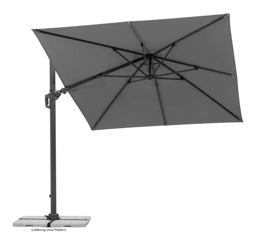 Schneider Ampelschirm Rhodos Twist anthrazit 350 x 260 cm kaufen ...