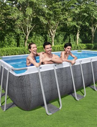 Bestway Power Steel Frame Pool Komplett-Set eckig 549 x 274 x 122 cm kaufen | Globus Baumarkt