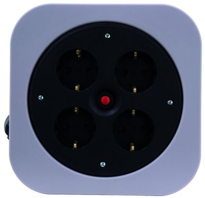 REV Kabelbox 4-fach Schutzkontaktsteckdose H05VV-F 3G1,5 blau schwarz ...