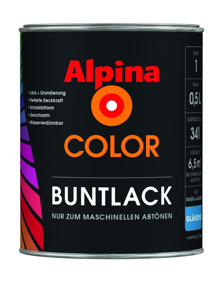 Alpina Color Buntlack glänzend - jetzt Farbton mischen kaufen | Globus Baumarkt