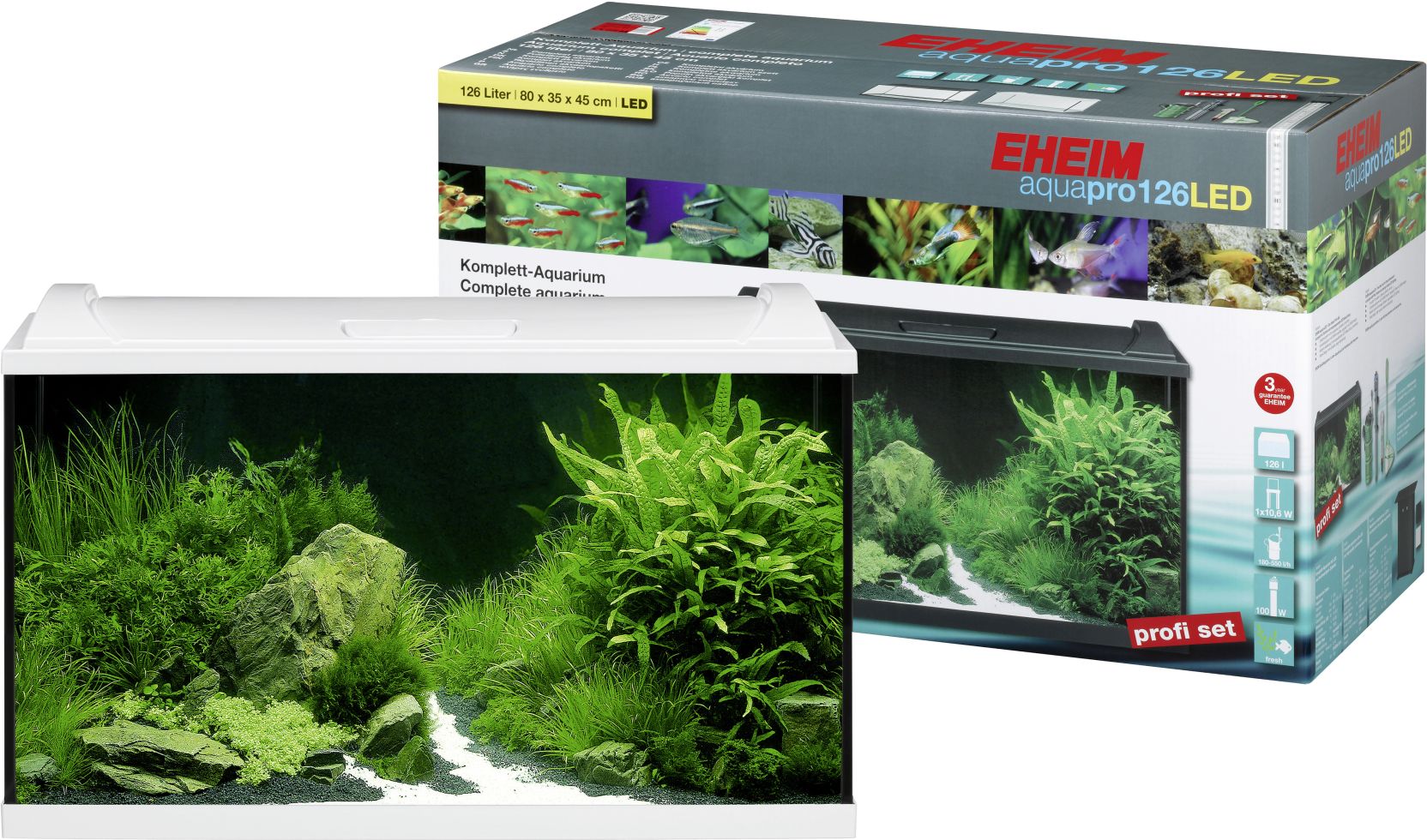 Eheim Aquarienset aquaproLED 126 weiß - 126 L kaufen | Globus Baumarkt