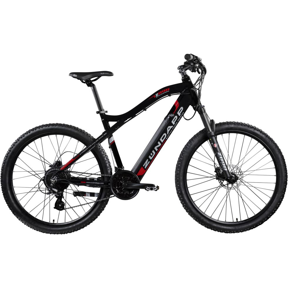 Zündapp E-Bike MTB Z898 27,5 Zoll RH 48cm 24-Gang, 504 Wh schwarz rot ...