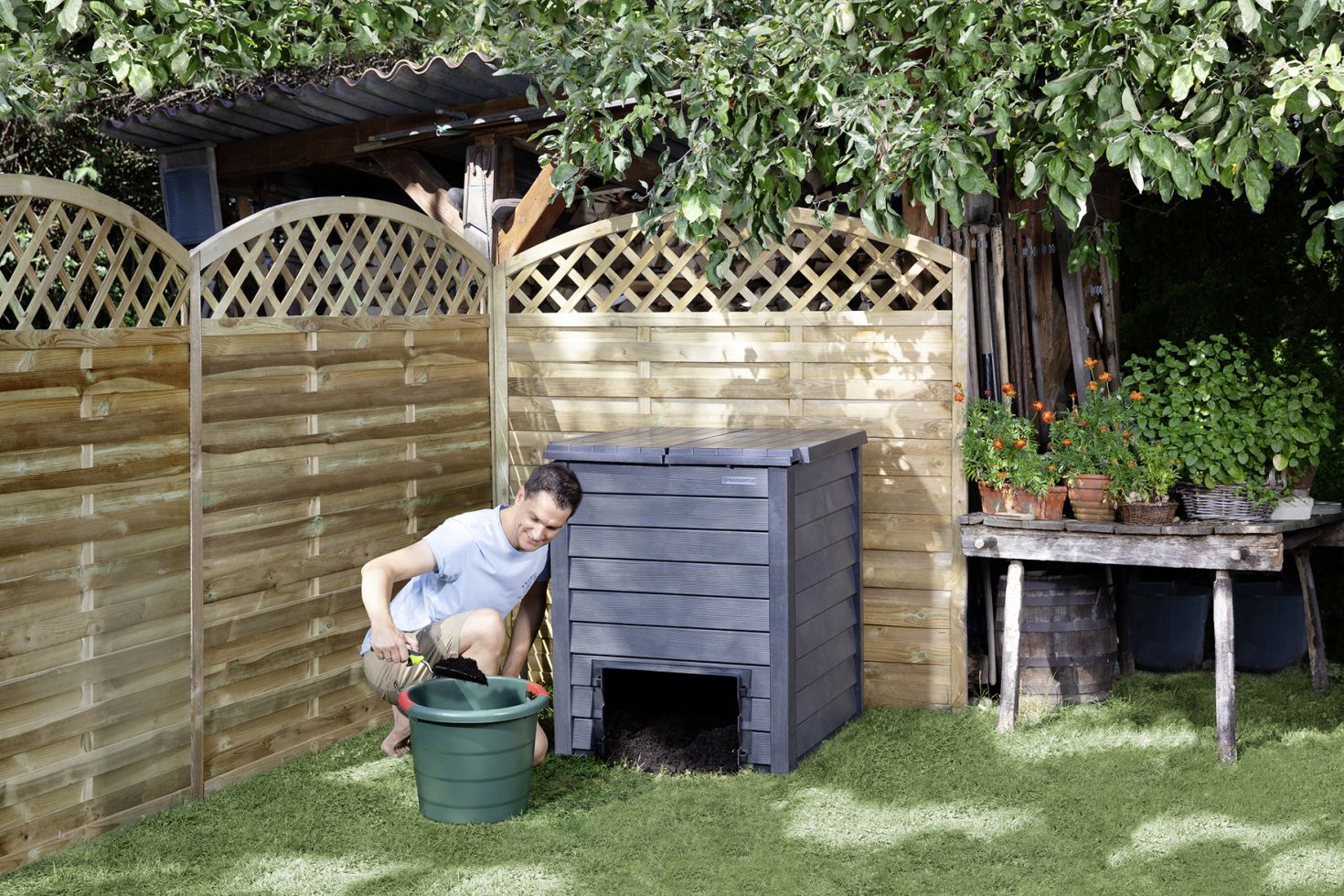 Garantia Komposter Thermo-Wood 600 l, anthrazit kaufen | Globus Baumarkt