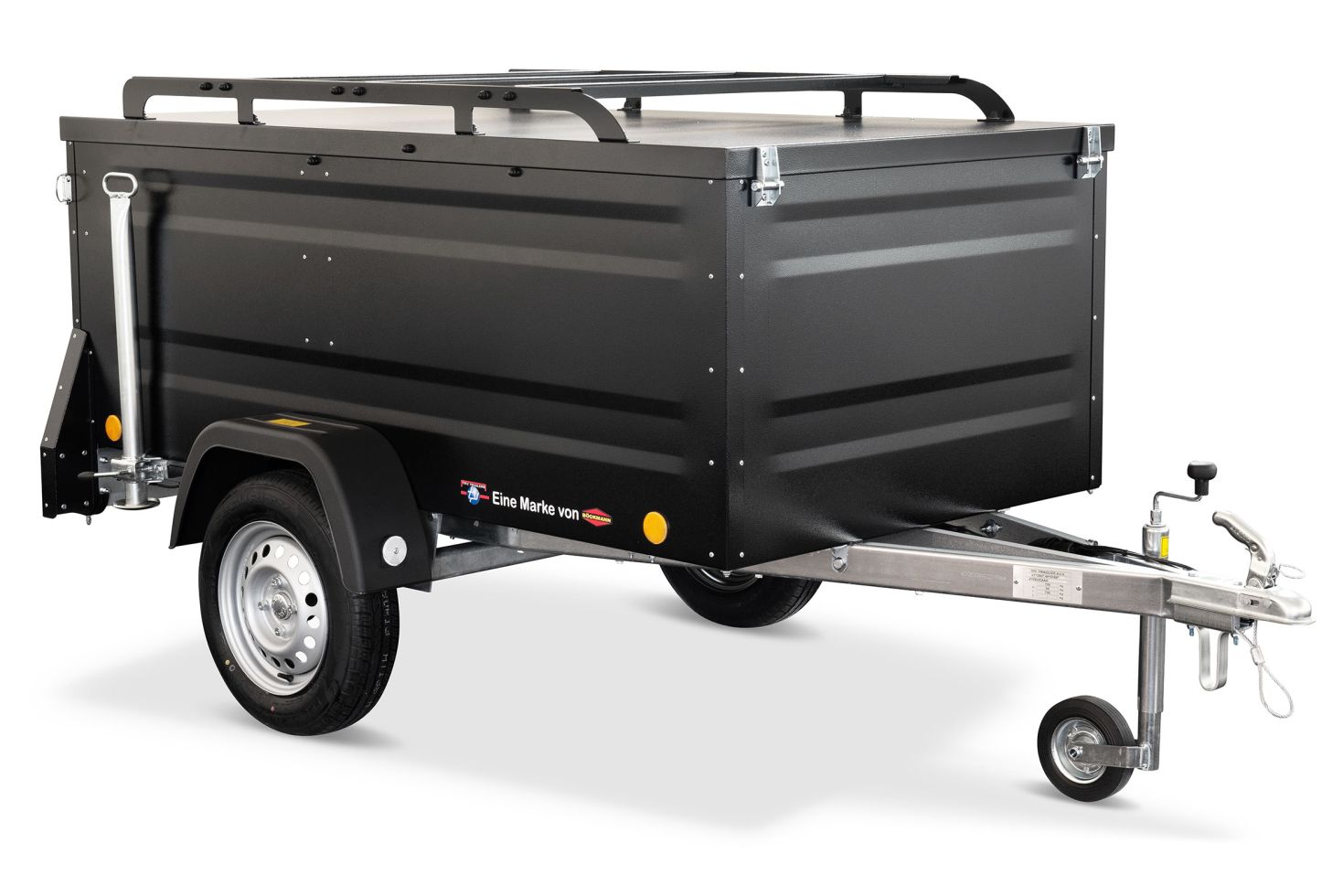 TPV Kofferanhänger KT-EU2 schwarz pulverbeschichtet ungebremst 750 kg ...