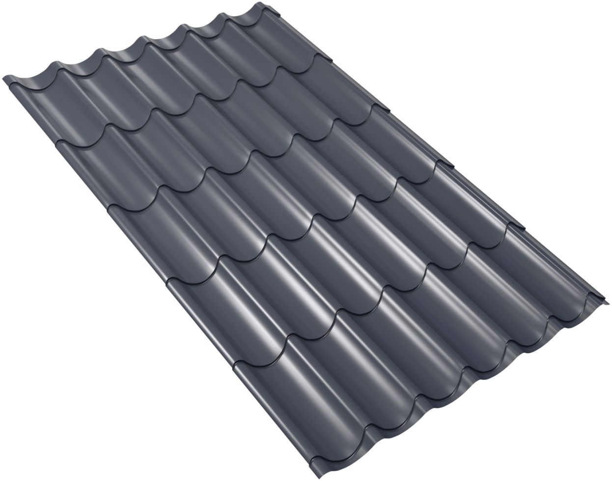 Weckman Metallziegel 185 x 106 cm 0,5 mm anthrazit kaufen | Globus Baumarkt