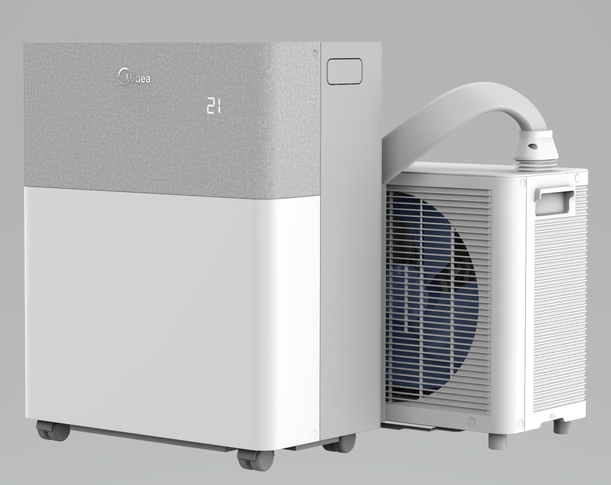 Midea PortaSplit mobile Split-Klimaanlage 12000 BTU Heiz-/Kühlfunktion ...