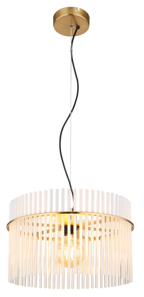 Globo Deckenleuchte Gorley gold opal 40 x 125 cm E27 kaufen | Globus ...