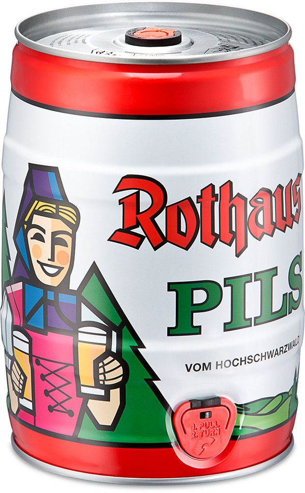 Rothaus Bier Pils 5 l Party-Fass mit Zapfhahn kaufen | Globus Baumarkt