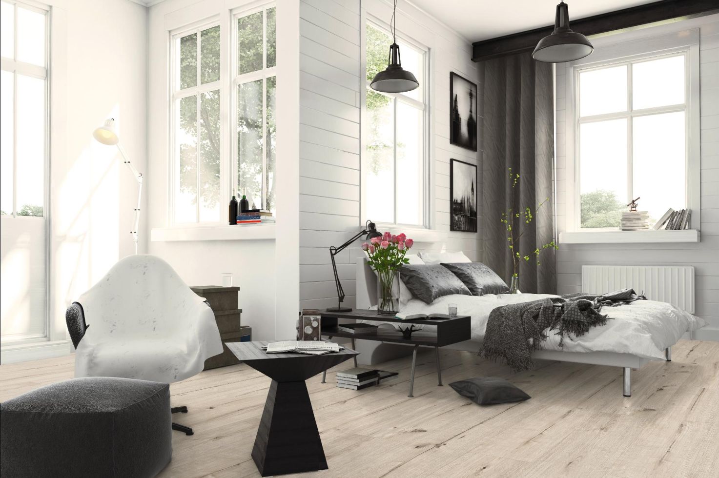 Classen Laminat Megaloc Aquaprotect XL Eiche greige hell LHD kaufen ...