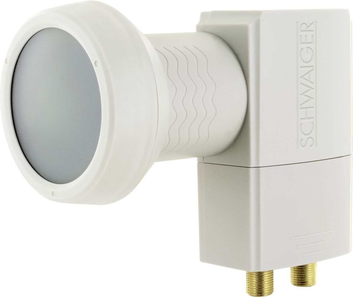 Schwaiger Twin LNB digital hellgrau, 2 Teilnehmer kaufen | Globus Baumarkt