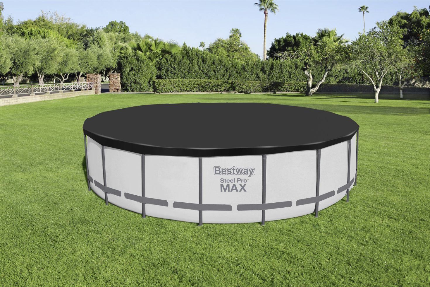 Bestway Abdeckplane PVC Flowclear schwarz Ø 555 cm kaufen | Globus Baumarkt