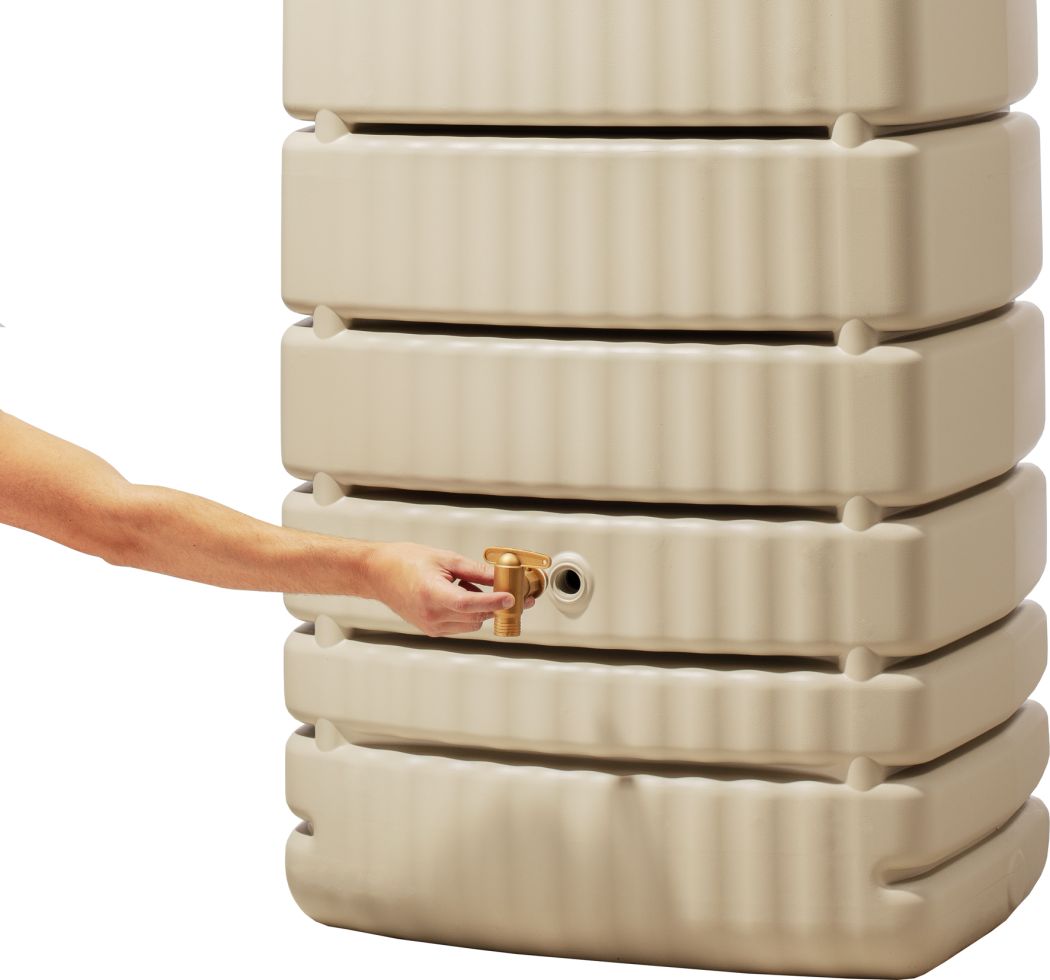4rain Regenwasser-Wandtank Slim sandbeige 650 l kaufen | Globus Baumarkt