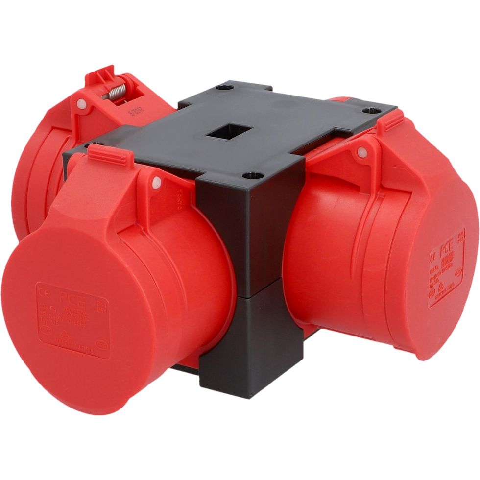PCE CEE-Energiewürfel 3x CEE-Dose m Hängel rot kaufen | Globus Baumarkt
