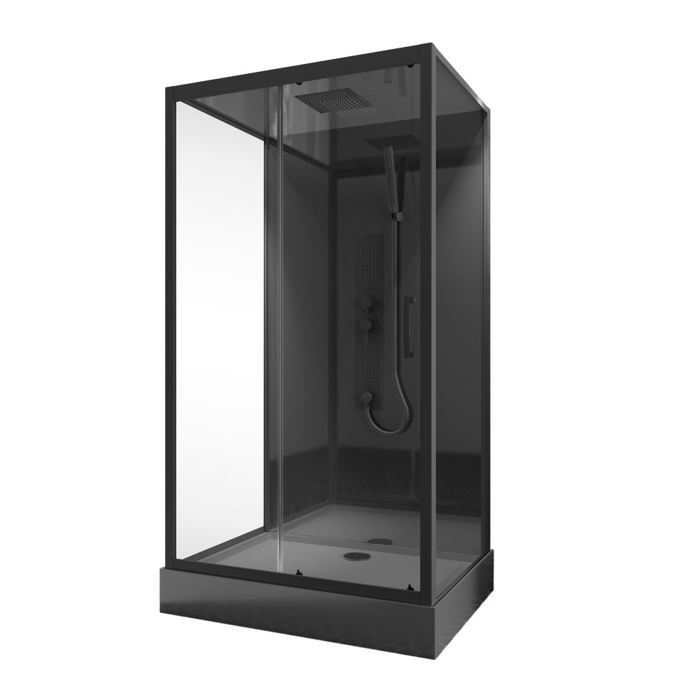 Schulte Komplettdusche mit Schiebetür 115 x 85 x 215 cm Bali ...