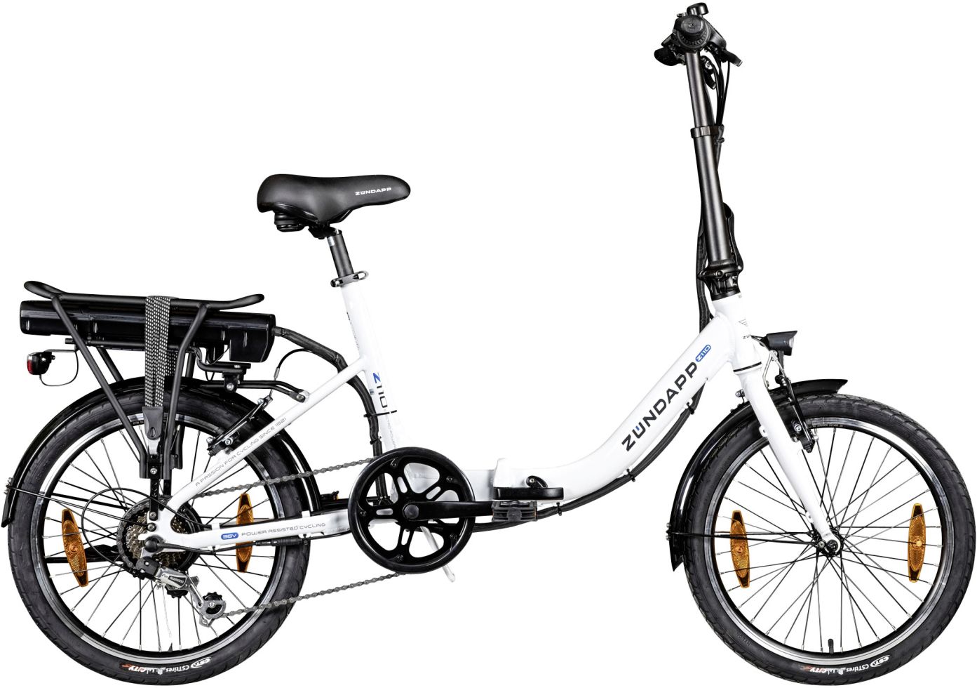 Zündapp E-Bike Faltrad Z110 20 Zoll RH 33cm 7-Gang 374,4 Wh weiß kaufen ...