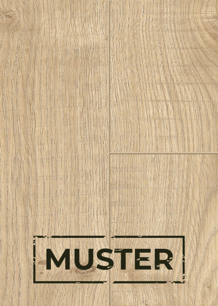 Classen Handmuster Laminat Megaloc Aquaprotect XL Eiche sägerau natur ...