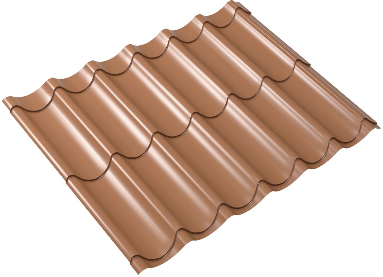 Weckman Metallziegel 80 x 106 cm 0,5 mm ziegelrot kaufen | Globus Baumarkt