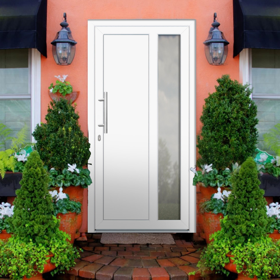 Panto Haustür Modell K 011 DIN links weiß 110 x 210 cm kaufen | Globus Baumarkt