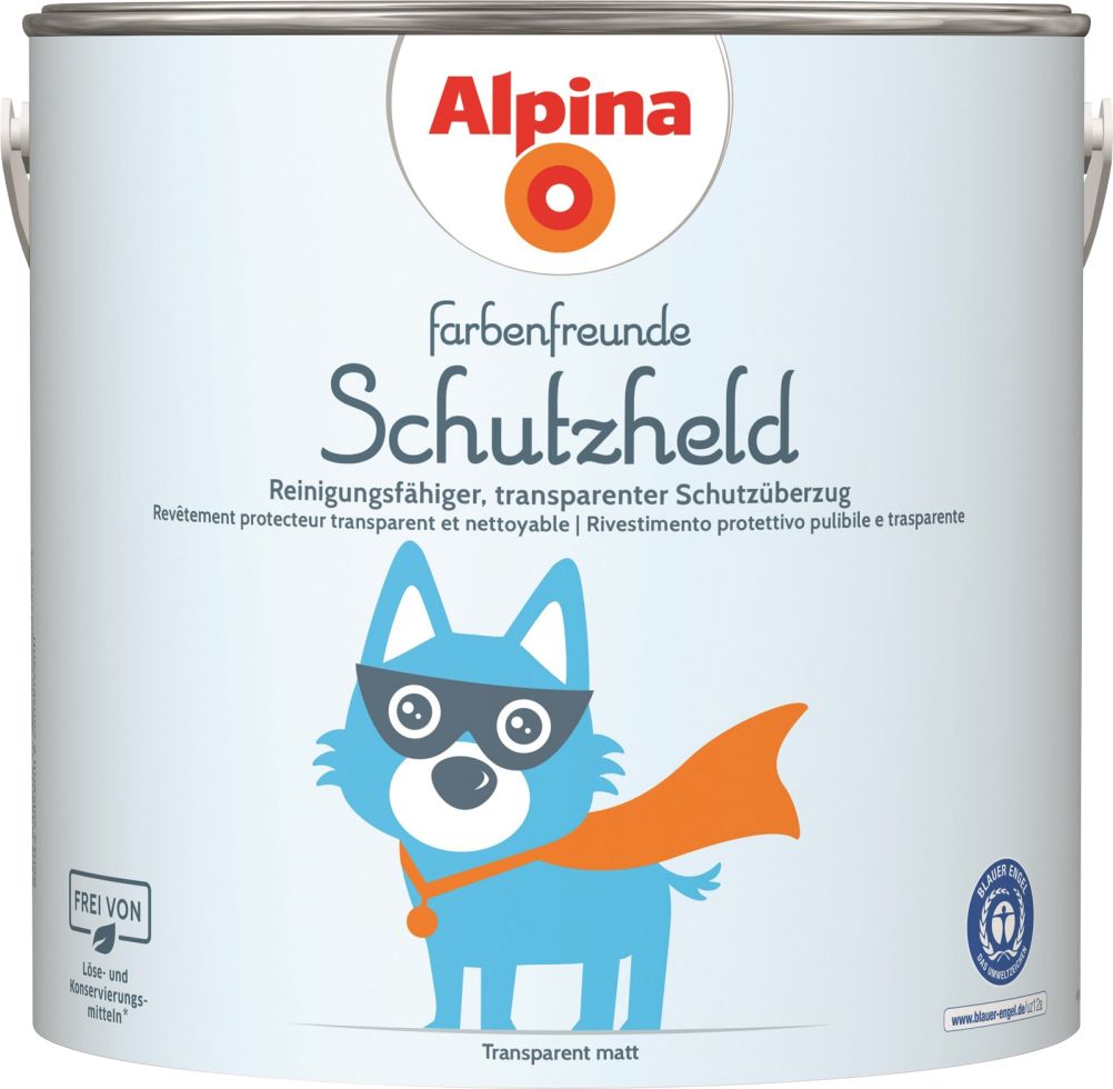 Alpina Farbenfreunde Wandfarbe Schutzheld 2,5 L farblos matt kaufen | Globus Baumarkt