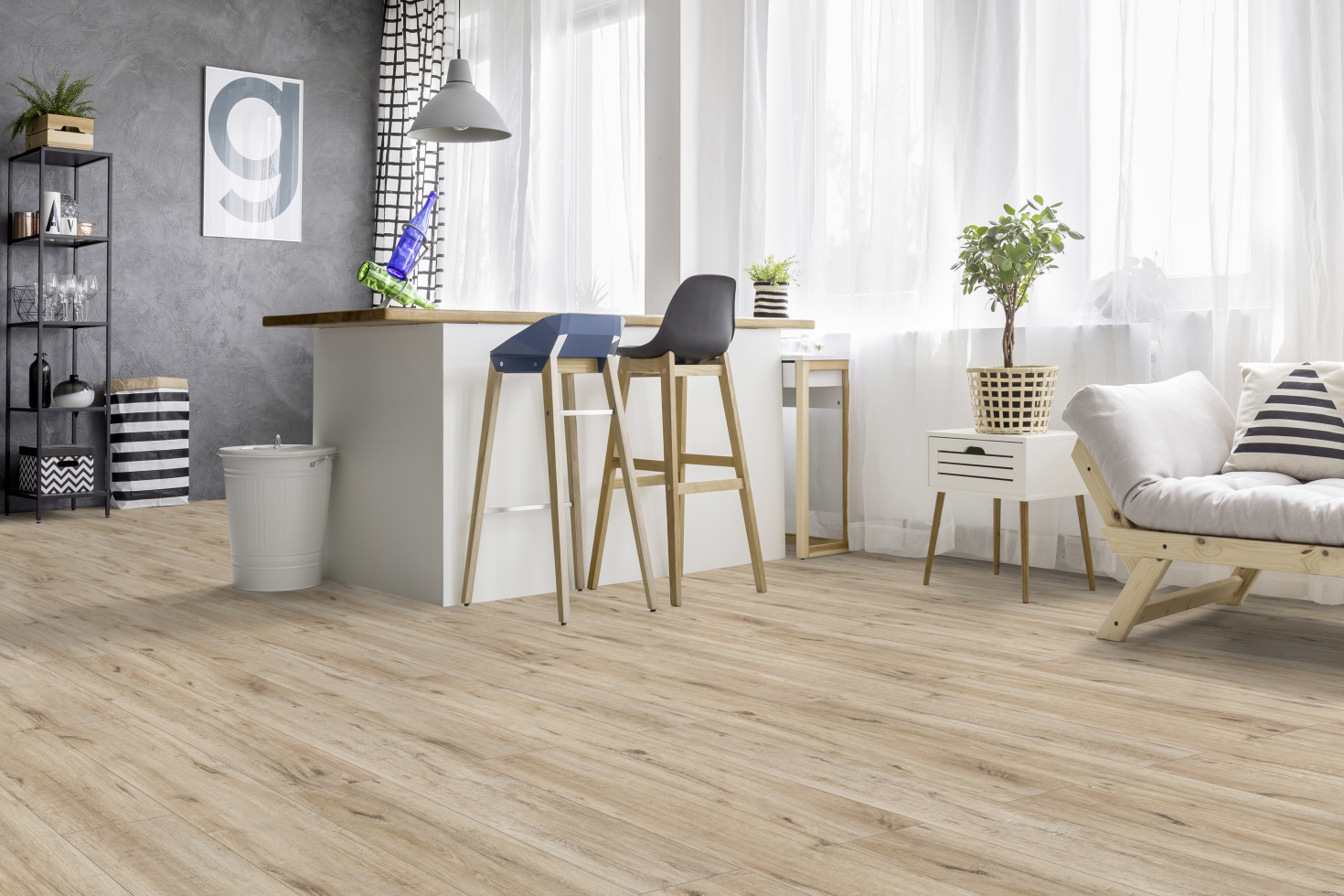 Classen Laminat Edition 7 128,6 x 19,4 cm 7 mm Eiche Amundsen natur ...