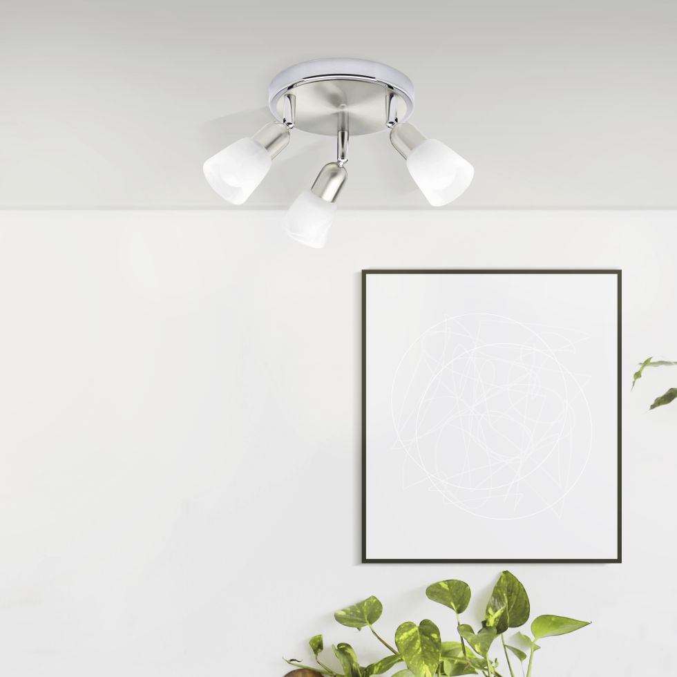 Brilliant 3er Spot Rondell Sofia eisen-chrom Ø 20 cm E14, max. 3 x 40 W kaufen | Globus Baumarkt